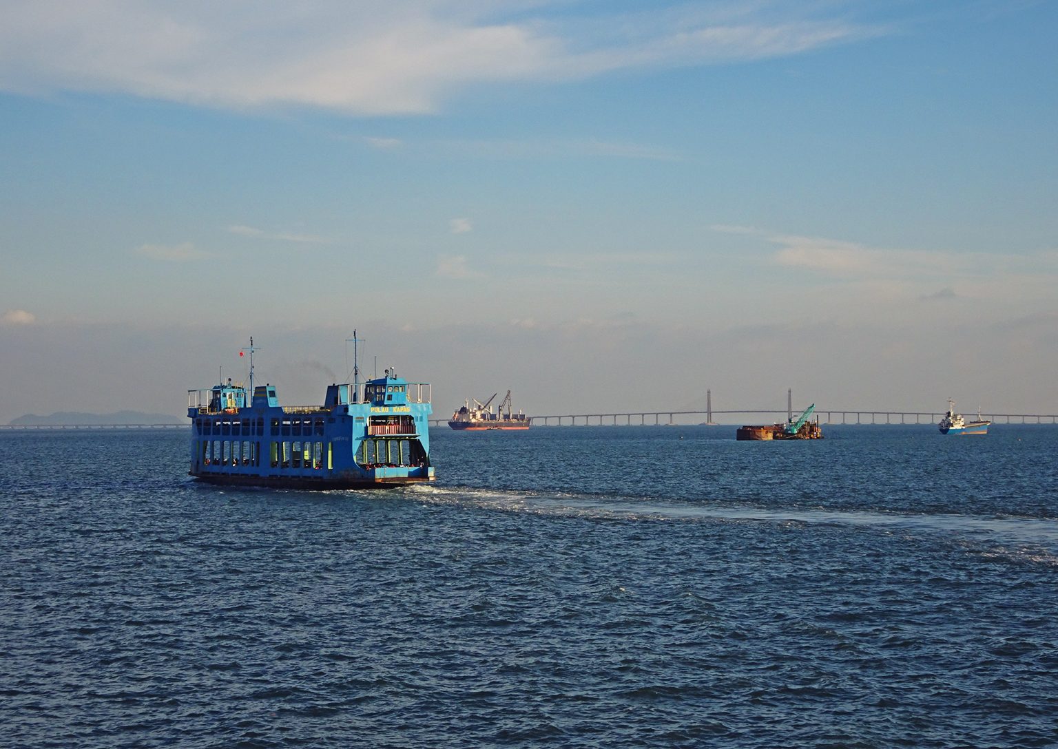 A Penang Ferry Sailing Away - Travel 2 Penang