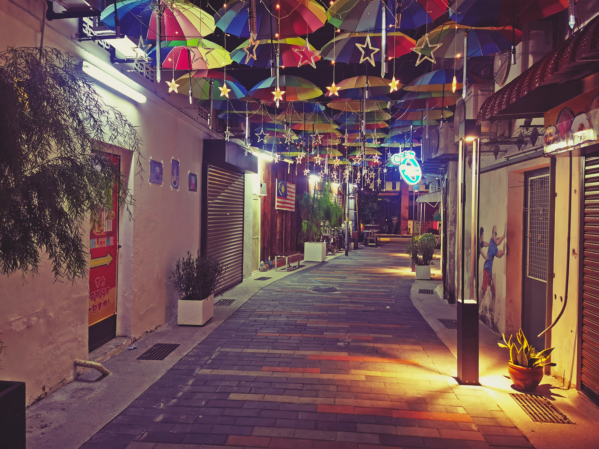Armenian Street Art Alley at Night - Travel 2 Penang