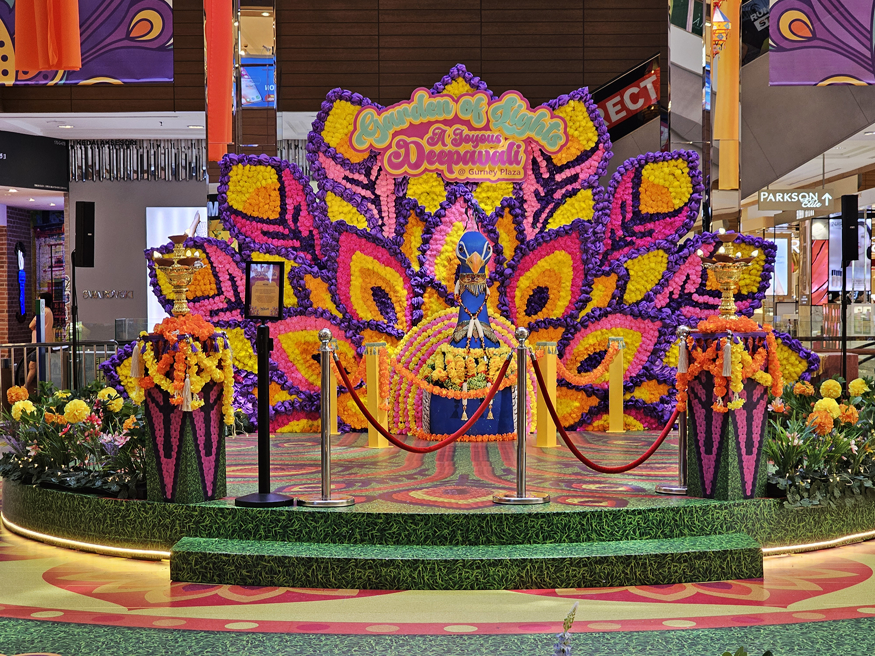 Gurney Plaza Mall : Deepavali Festive Decorations 2024 - Travel 2 Penang