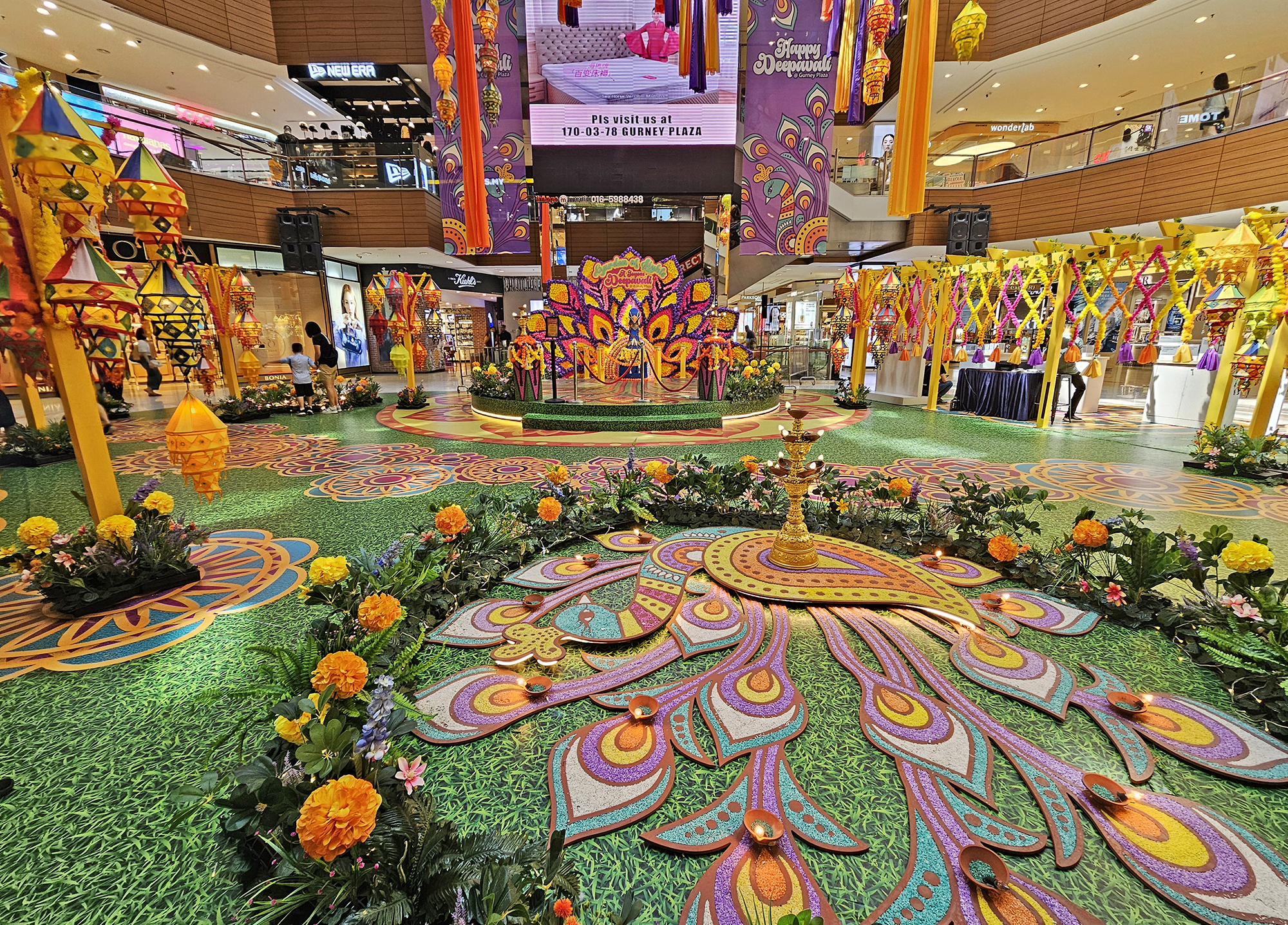 Gurney Plaza Mall : Deepavali Festive Decorations 2024 - Travel 2 Penang